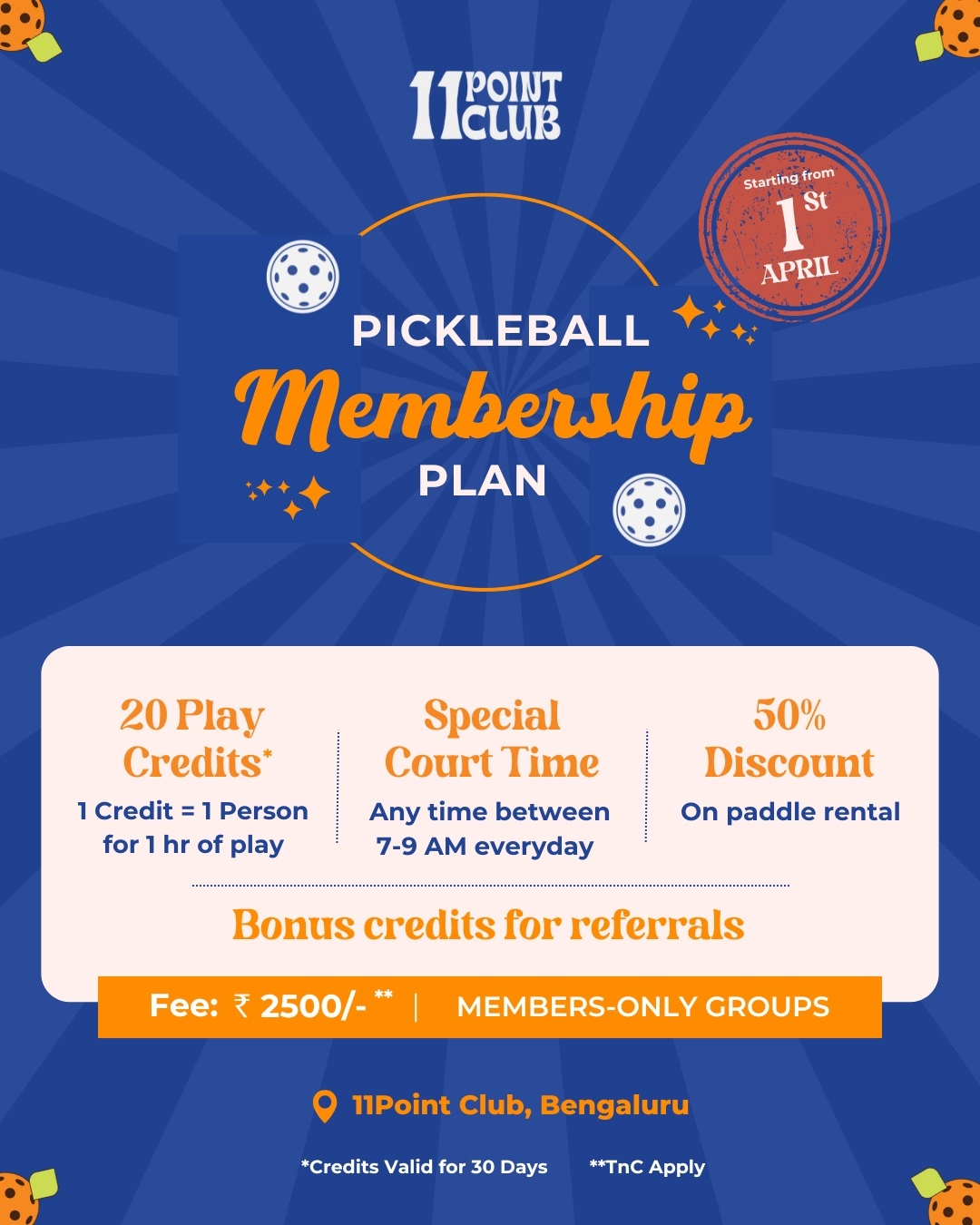 11Point Club Pickleball Membership - 11pointclub.com